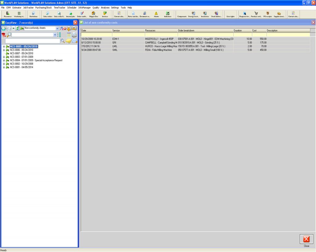 Workplan - Gestión de la calidad - camconnection